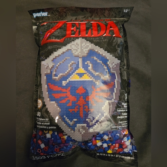 Perler | Games | Zelda Perler Bead Kit Hylian Shield 350 Pieces Nip ...